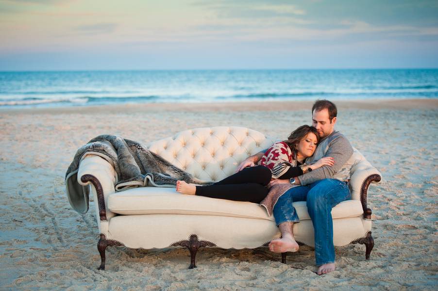 Cuddling By The Beach - BeachBride.com