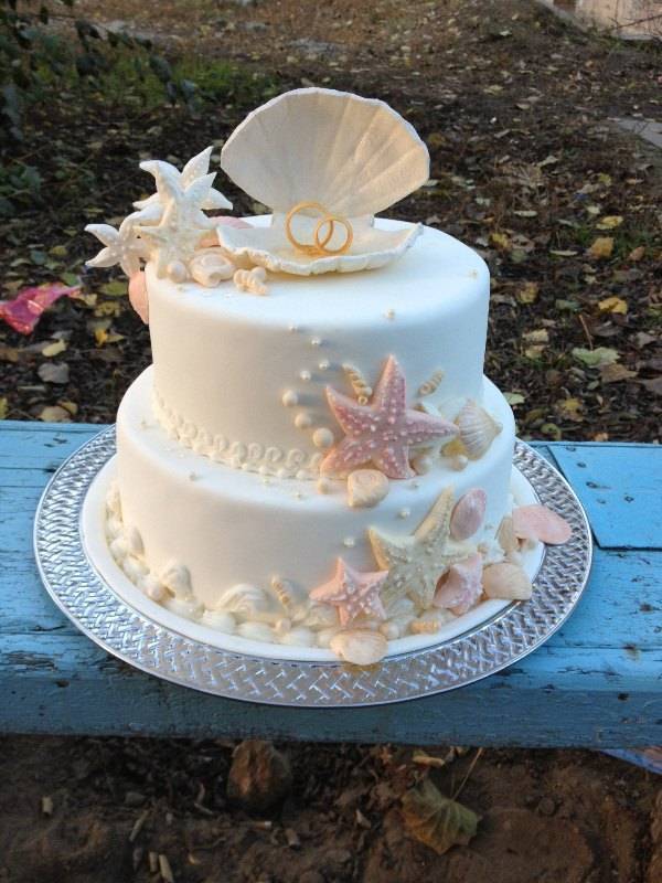 Gorgeous Beach-Themed Wedding Cakes - BeachBride.com
